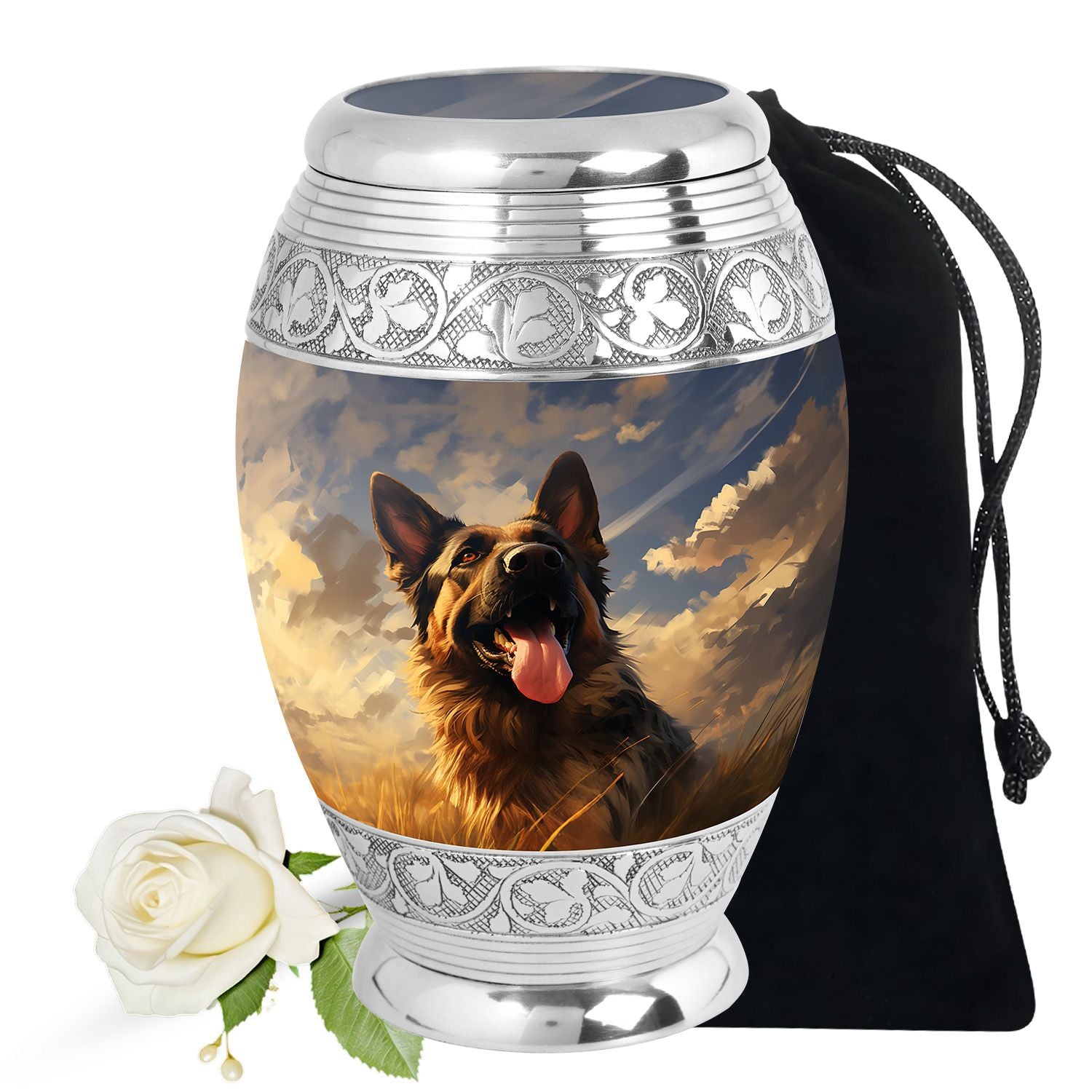 Handcrafted German Shepherd Pet Urn | Funeral Memorial Urn – URRNS