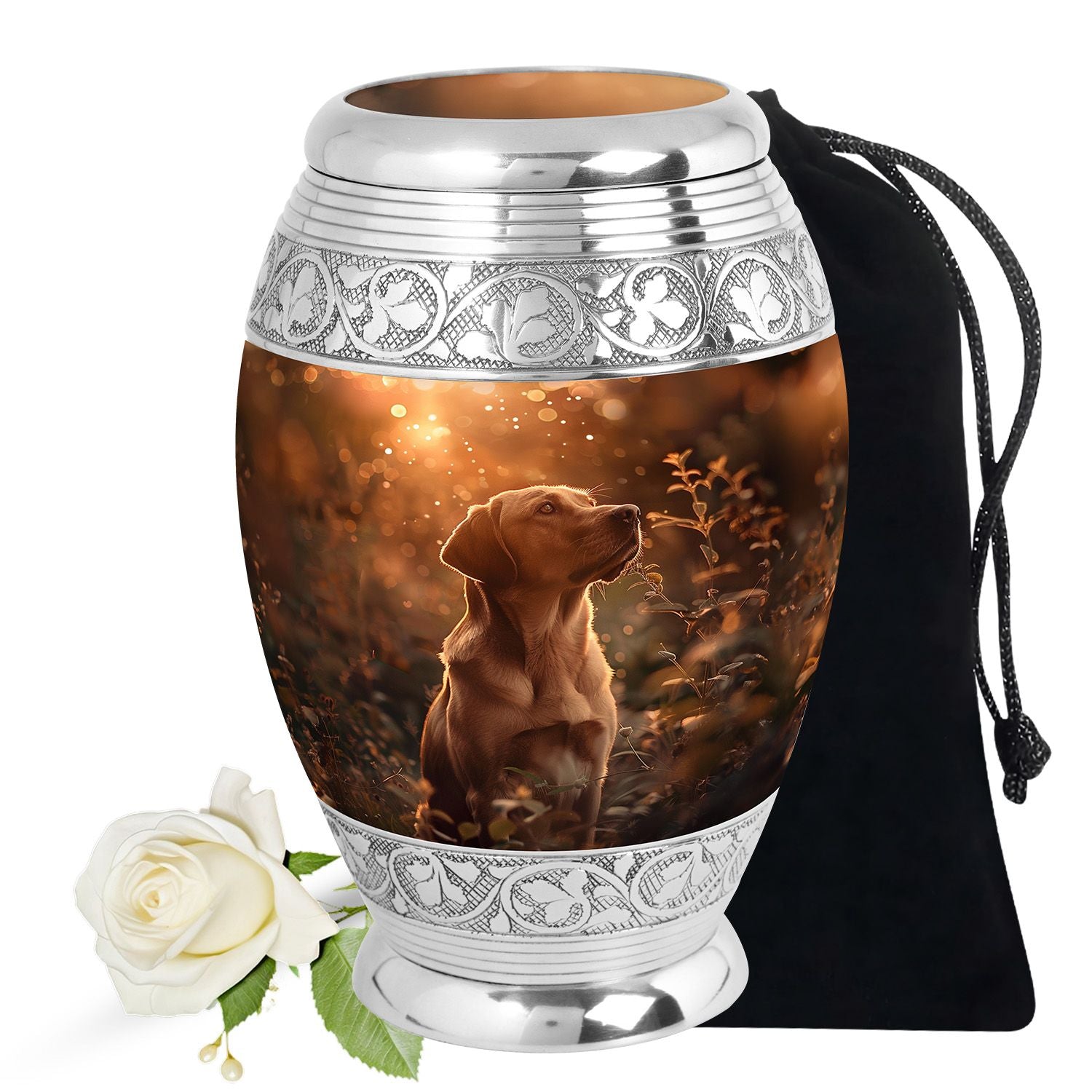 Labrador Retriever Cremation Urn for Ashes – Pet Memorial Keepsake ...
