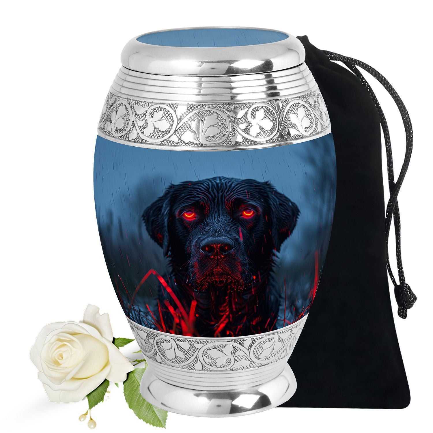 Eternal Vigilance Black Labrador Urn – Large Pet Memorial ...